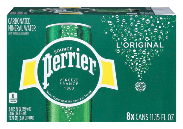 Perrier Carbonated Mineral Water (8 Pack) – Martie