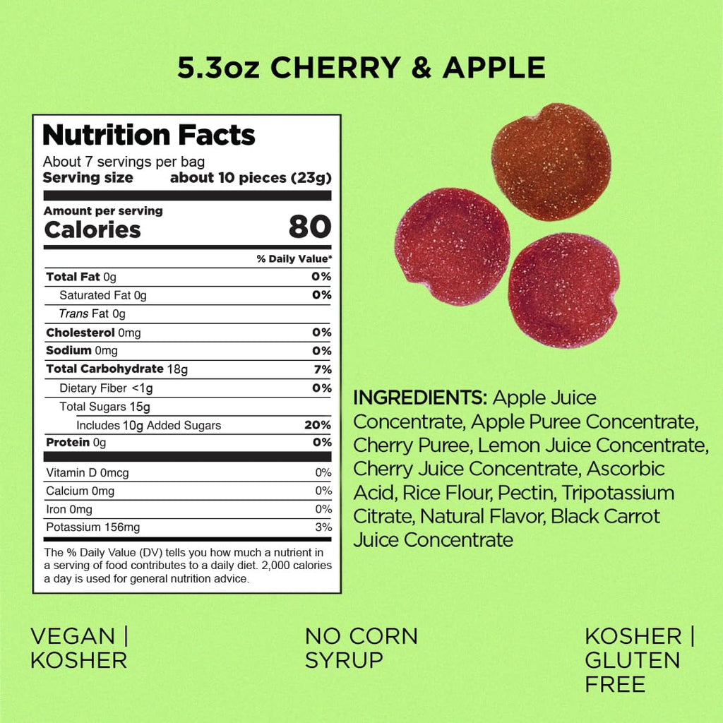 Simply Gum Sour Apple & Cherry Gummies – Martie