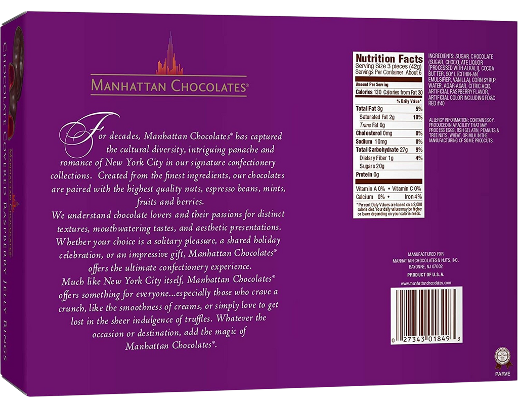 Manhattan Chocolate Covered Raspberry Jelly Rings – Martie