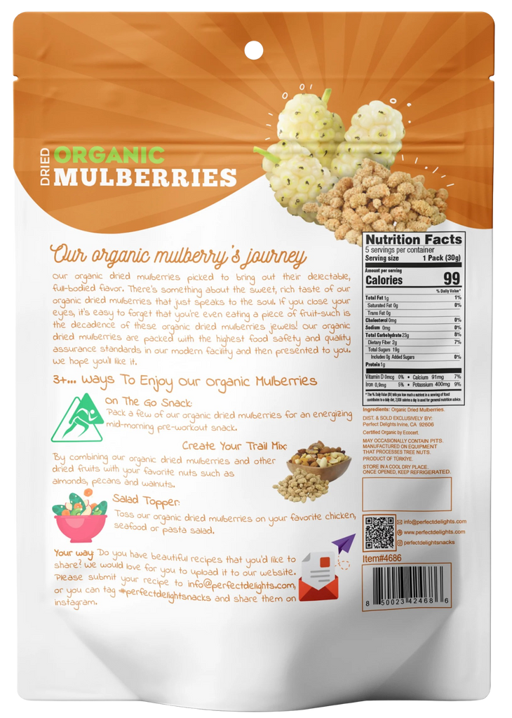 Perfect Delights Mulberries Snack Packs (5 Packs) – Martie