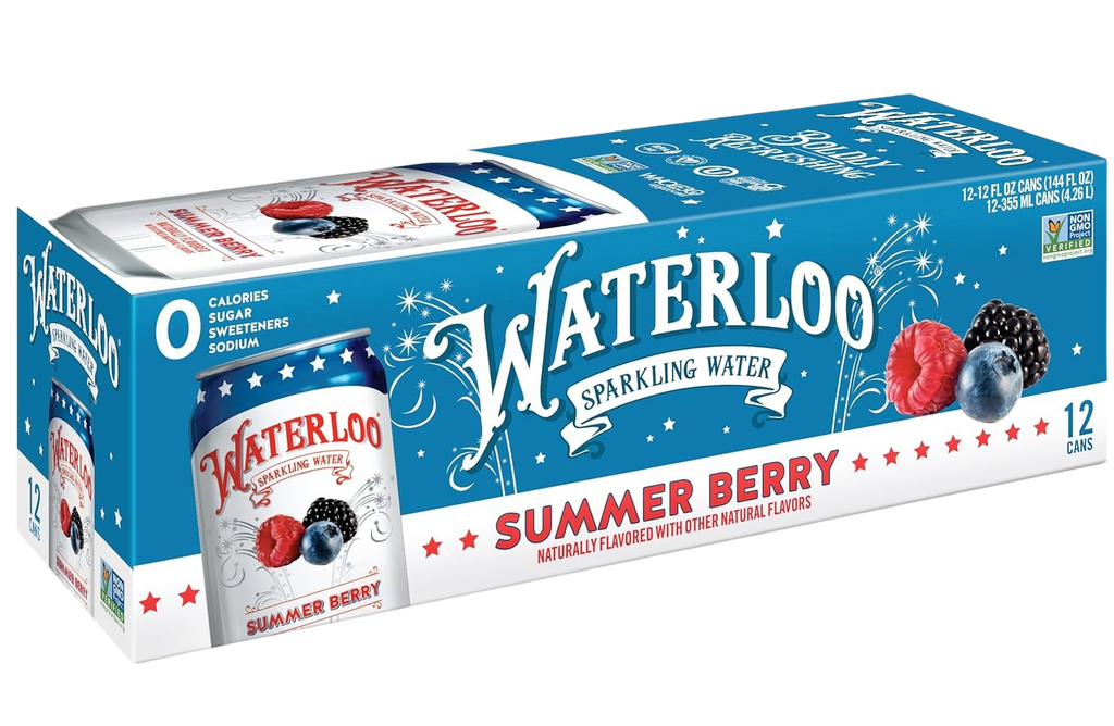 Waterloo Sparkling Water Summer Berry Sparkling Water (12 Pack) – Martie