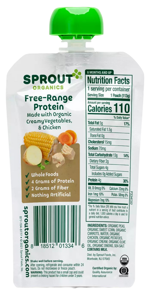 Sprout Organics Vegetables & Chicken (6 Pack) – Martie