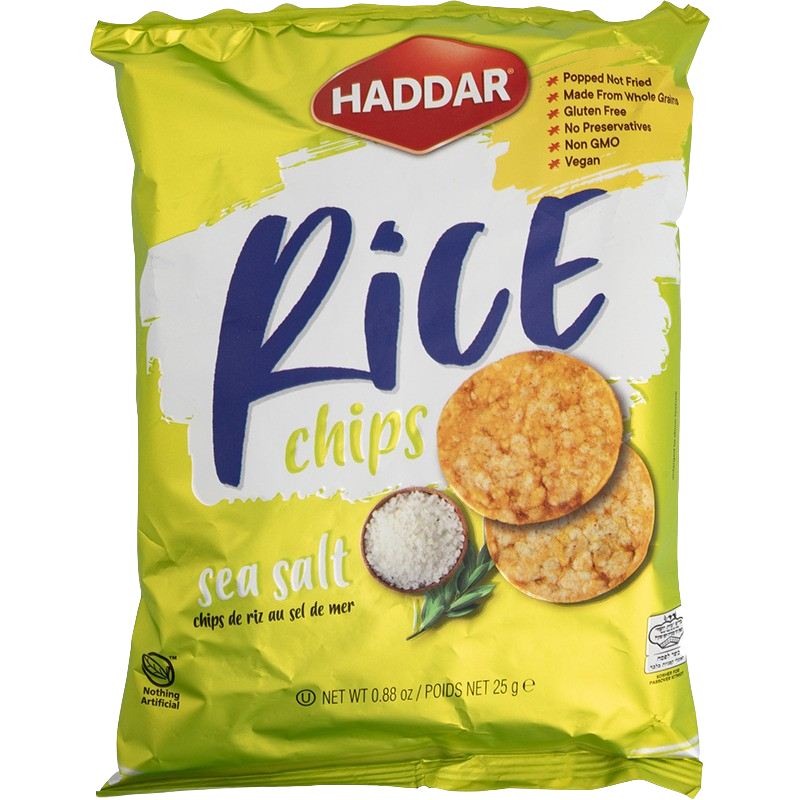 Haddar Multigrain Sea Salt Rice Chips – Martie