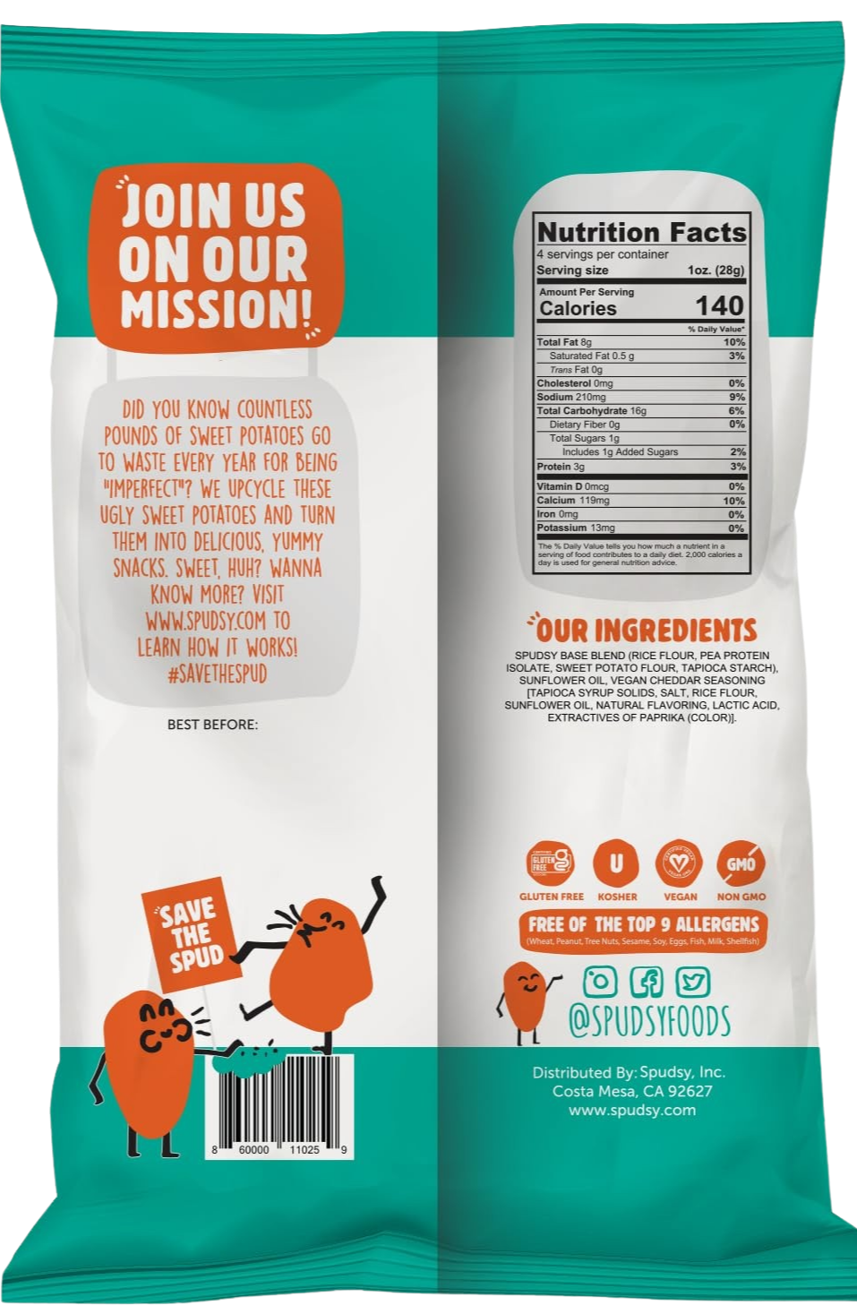 Spudsy Cheezy Cheddar Sweet Potato Puffs – Martie