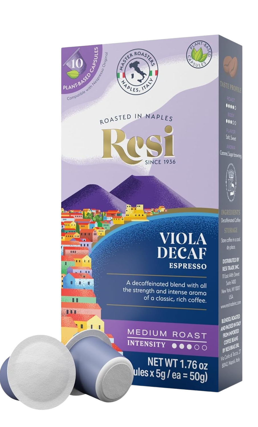Resi Coffee Viola Decaf Capsules Coffee (10CT) – Martie