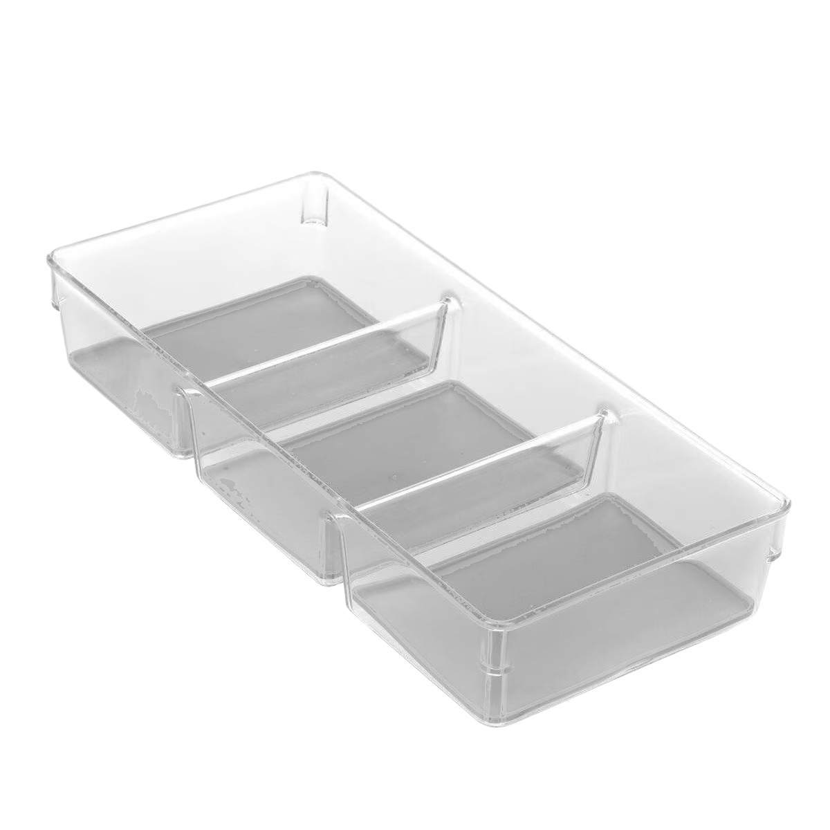 Kitchenware 3-Section Plastic Storage Organizer with Non-slip Bottom ...