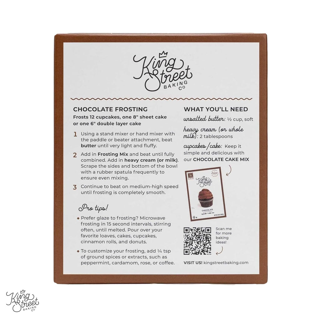 King Street Baking Co Chocolate Frosting Mix – Martie