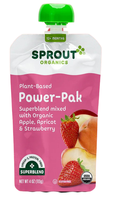 Sprout Organics Power Pak Superblend with Apple, Apricot & Strawberry ...