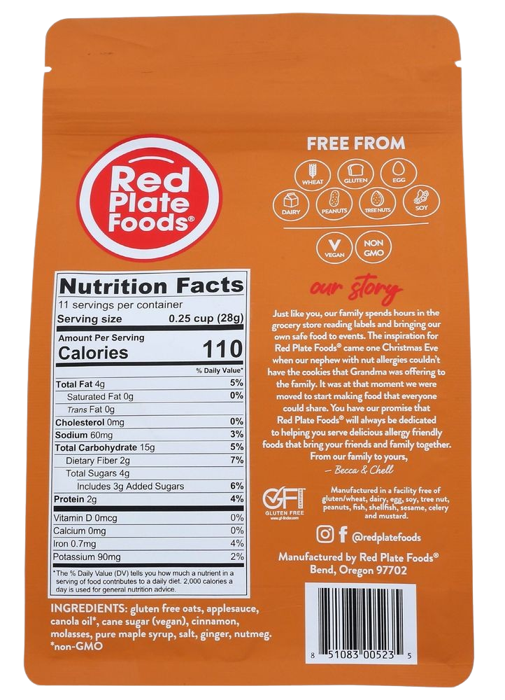 Red Plate Foods Cinnamon Granola – Martie