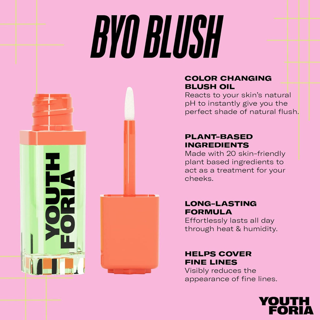 Youthforia Byo Blush - Color Changing Blush Oil – Martie