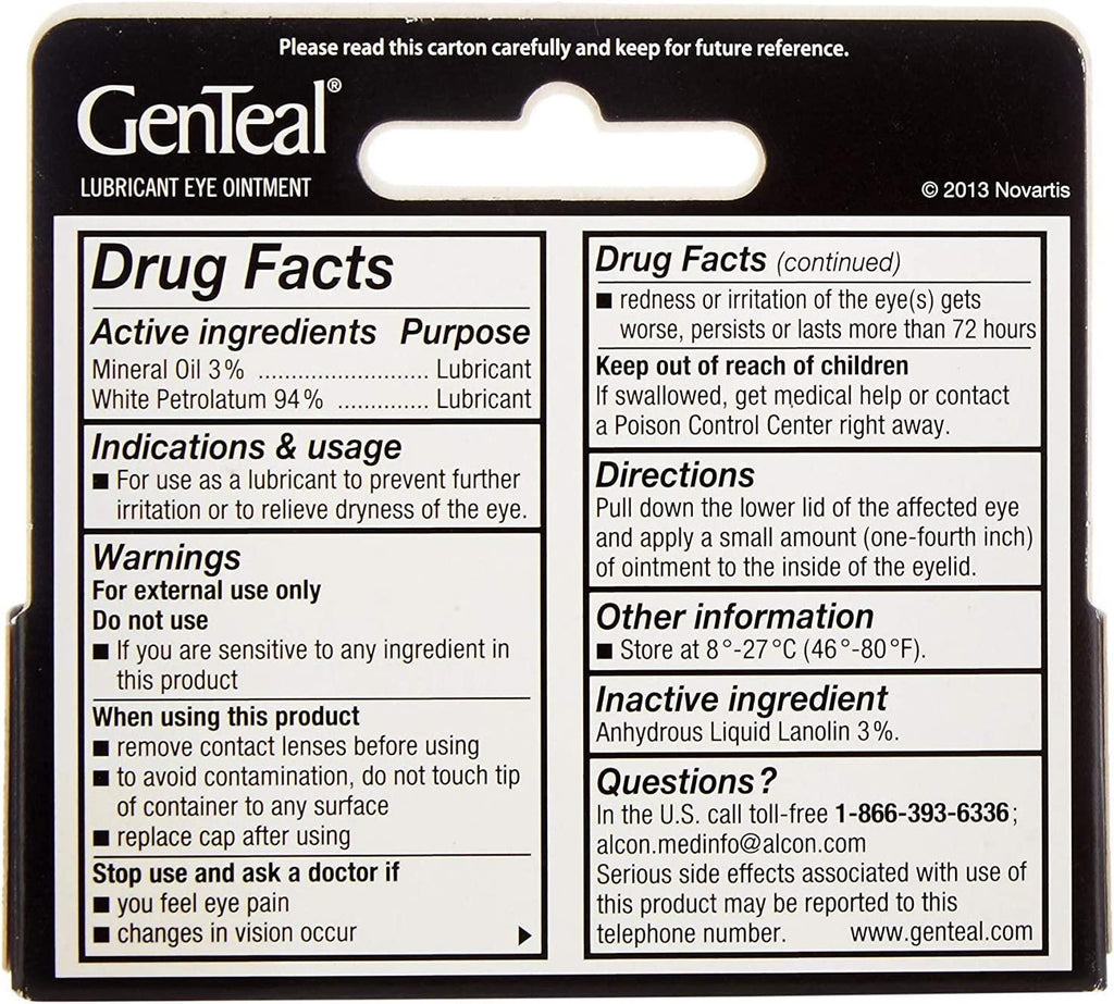 GenTeal Tears Night Time Lubricant Eye Ointment – Martie