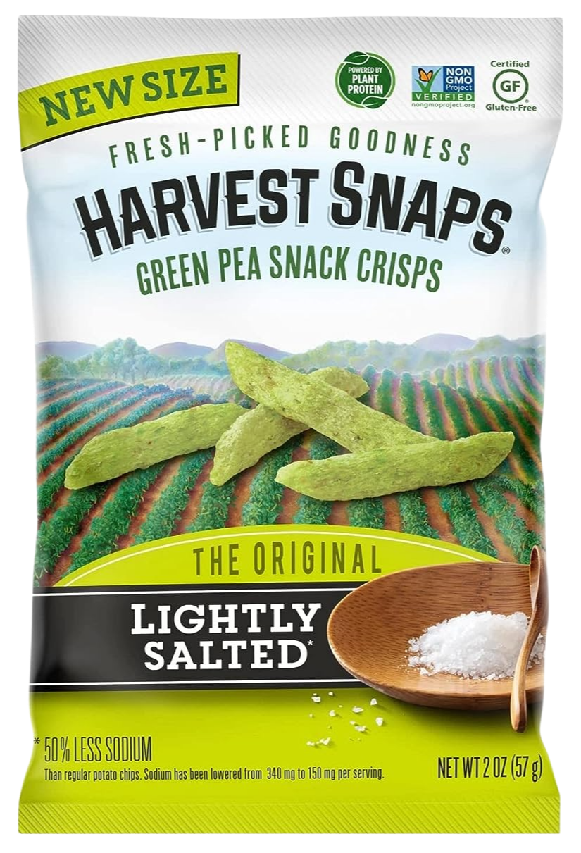 Harvest Snaps Lightly Salted Green Pea Snack Crisps – Martie