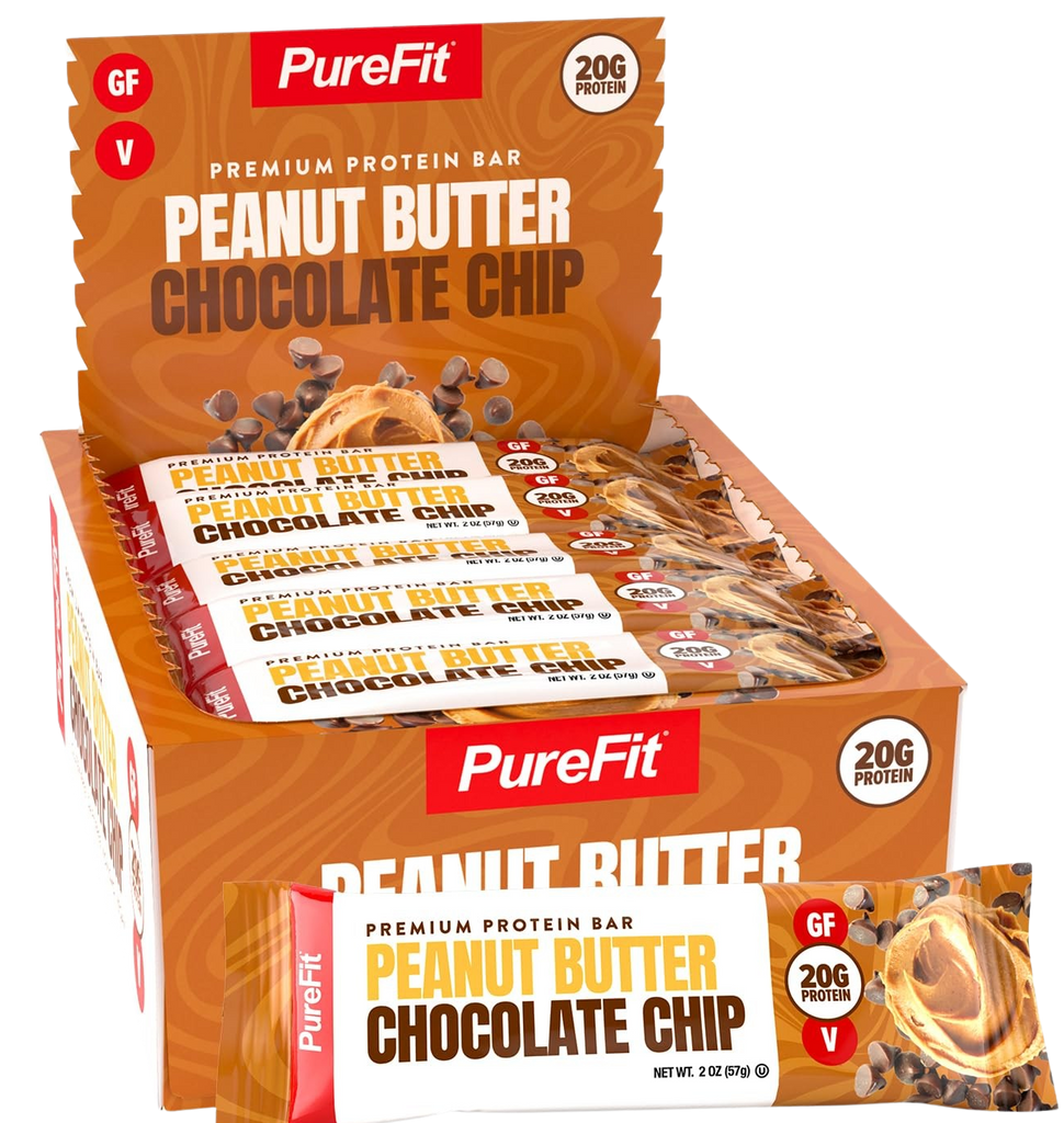 PureFit Peanut Butter Choc Chip Protein Bar (16 Pack) – Martie