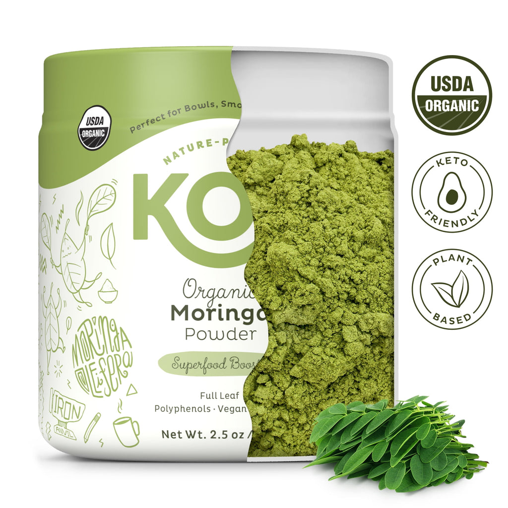 KOS Organic Moringa Leaf Powder Superfood Booster – Martie