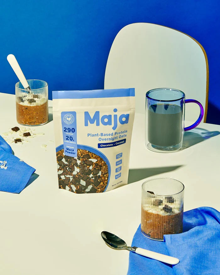 Maja Food Cacao & Coconut Overnight Oats Multiserve pouches – Martie