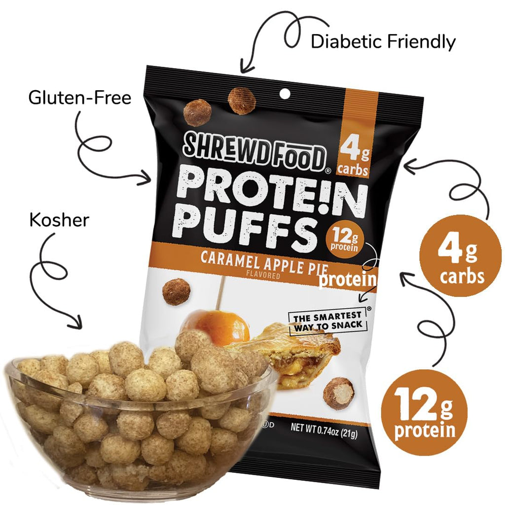 Shrewd Food Caramel Apple Pie Protein Puffs (8 Pack) – Martie