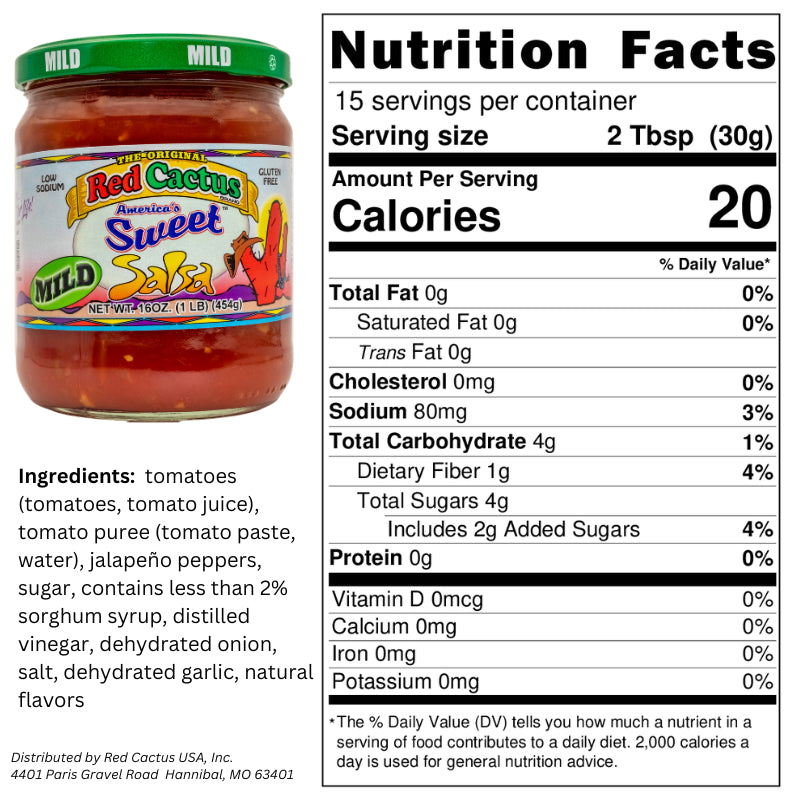 Red Cactus America's Sweet Mild Salsa – Martie