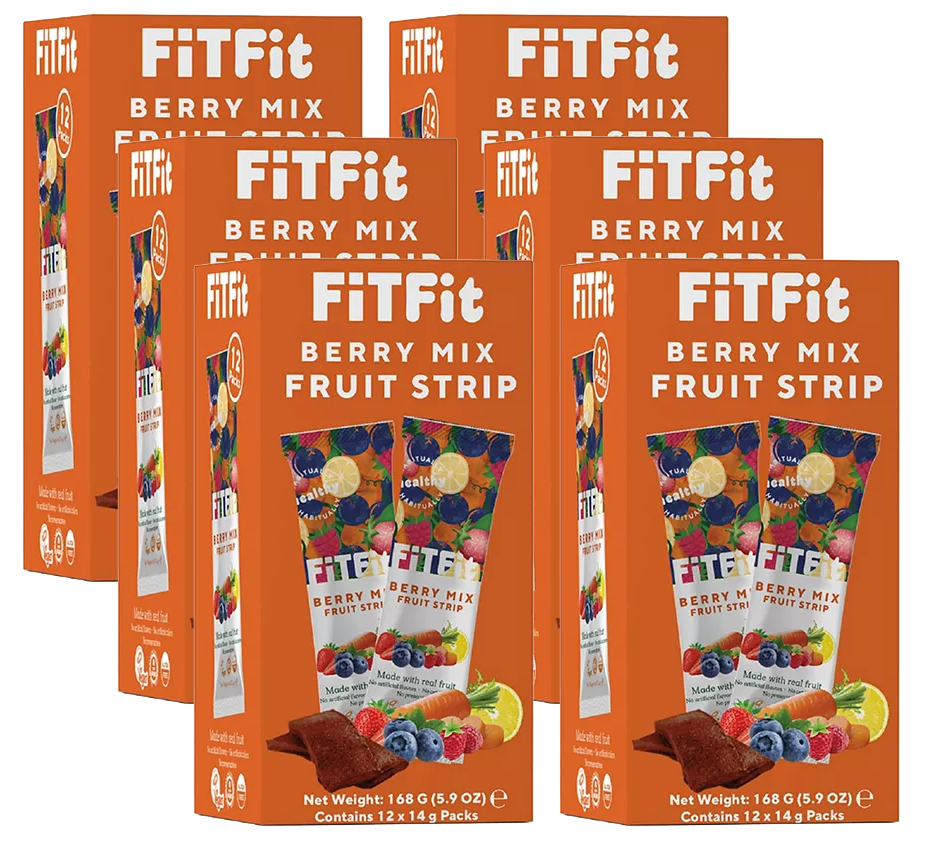 FIT FIT Fruit Strips Berry Mix (6 Pack) – Martie