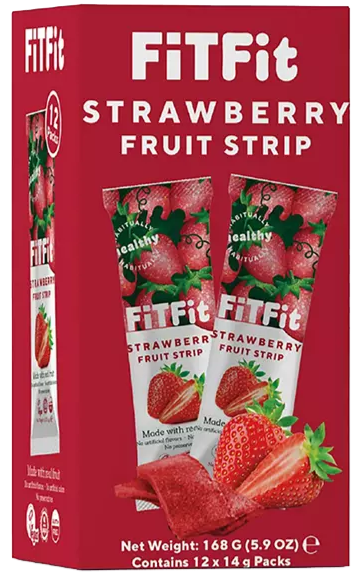 FIT FIT Fruit Strips Strawberry (6 Pack) – Martie