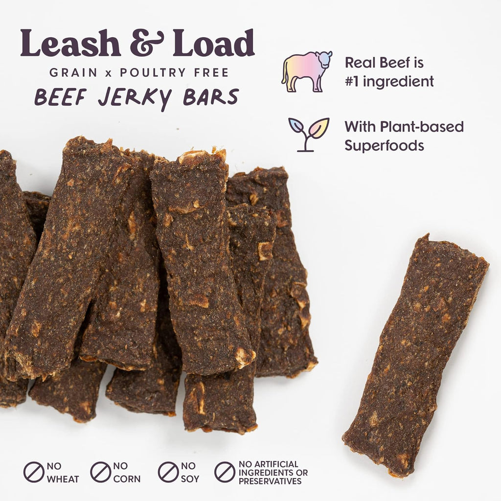 BUNDLE X JOY Leash and Load Beef Superfood Jerky Bars – Martie