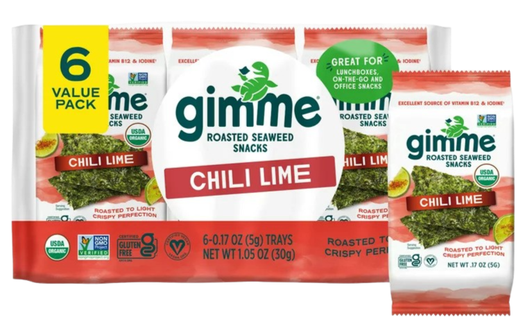 Gimme Chili Lime Roasted Seaweed Snacks (6 Pack) – Martie