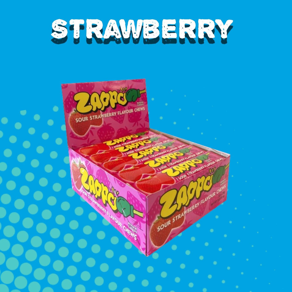 Zappo Sour Strawberry Flavor Chews (30 CT) – Martie