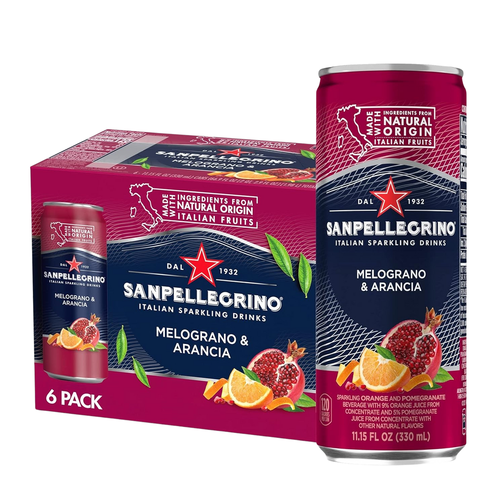 San Pellegrino Italian Sparkling Drinks - Melograno & Arancia (6 Pack ...