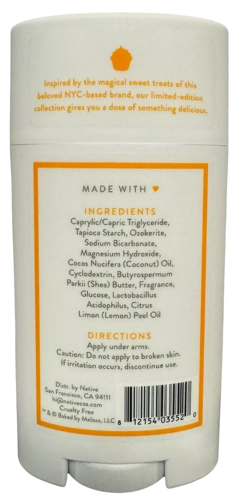 Native Baked By Melissa Ginger Lemonade Cupcake Deodorant – Martie