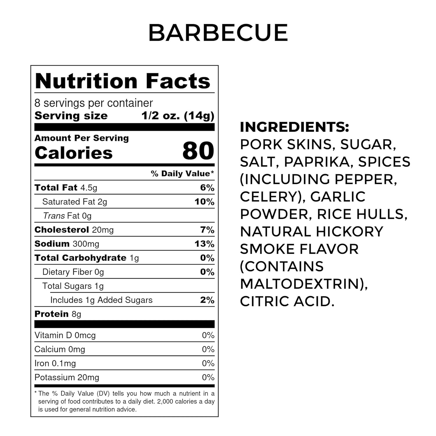 Rib Rack Barbecue Pork Rinds – Martie