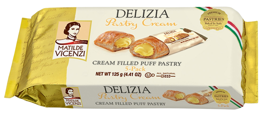 Matilde Vicenzi Delizia Cream Filled Pastry Puff (5 Pack) – Martie
