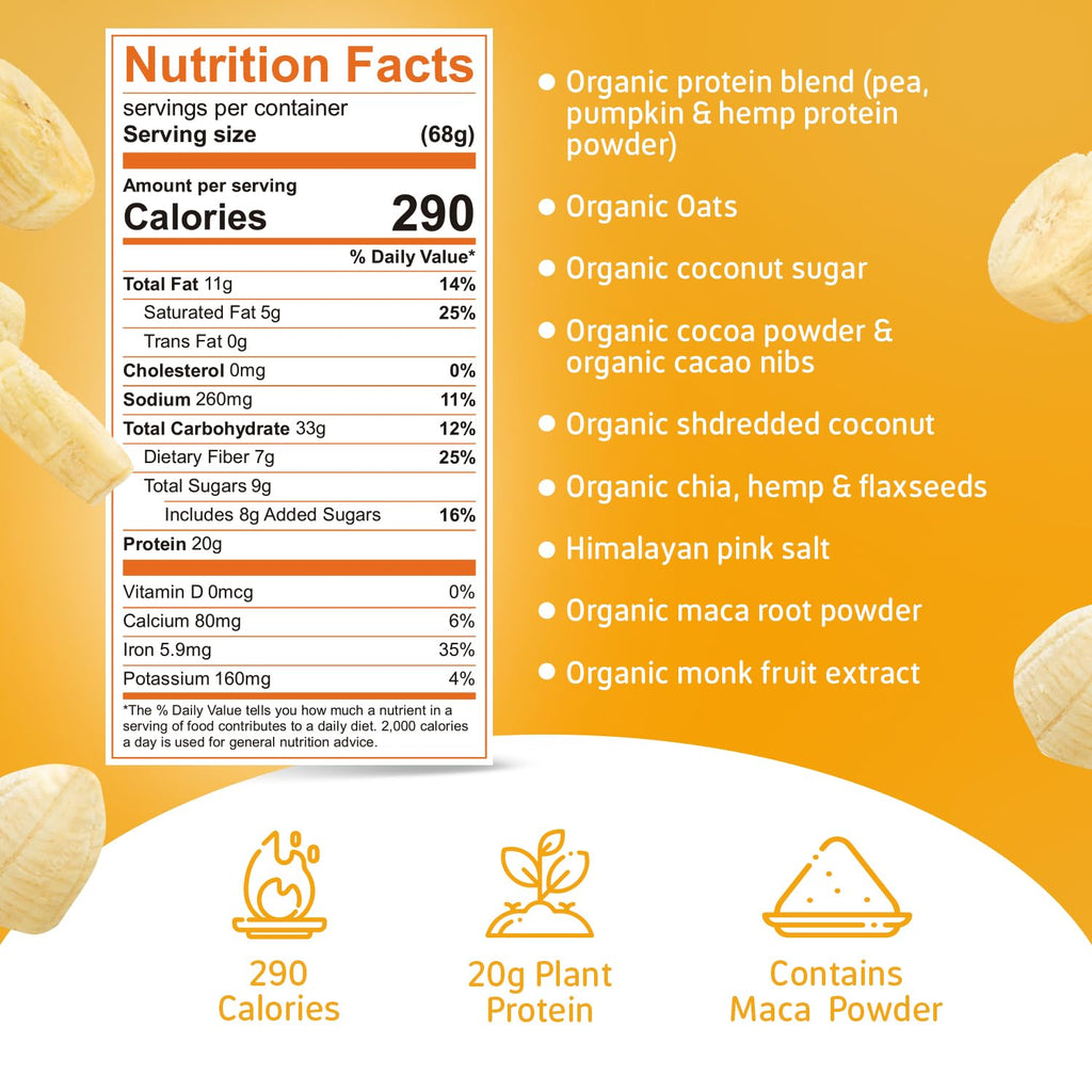 Maja Food Banana Bread Overnight Oats Multiserve pouches – Martie