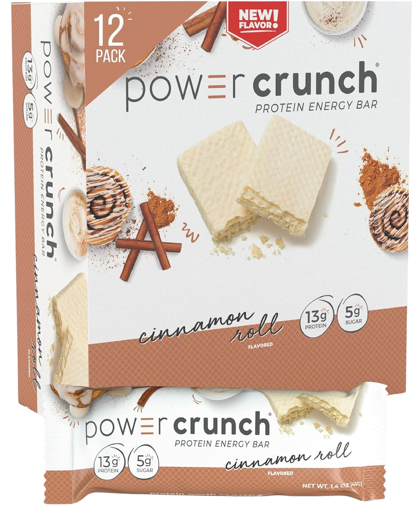 Power Crunch Cinnamon Roll Bar (12 Pack) – Martie