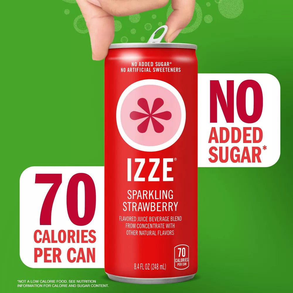 Izze Beverage Strawberry Sparkling Juice (6 Pack) – Martie
