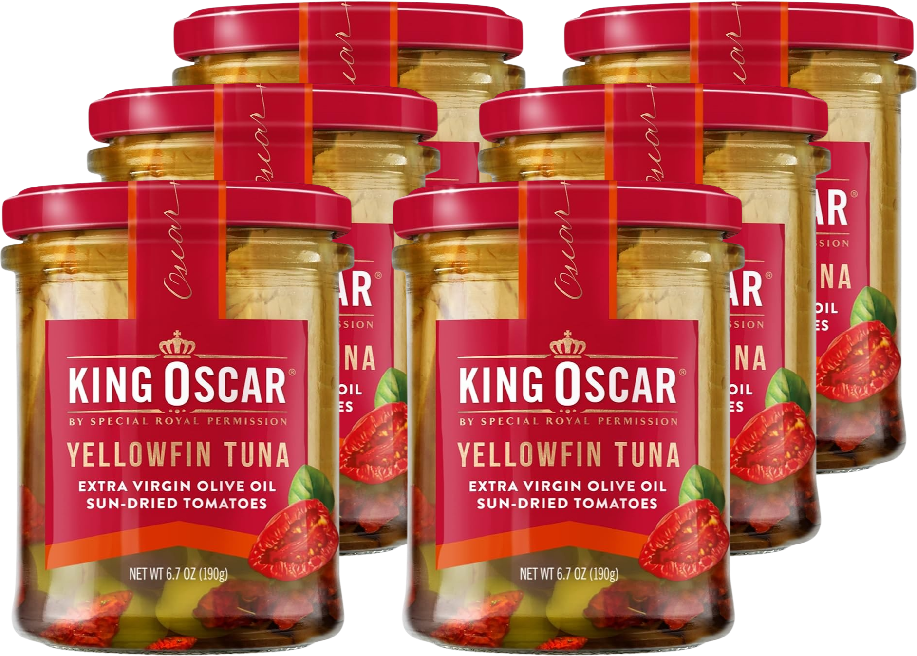 King Oscar Yellowfin Tuna Fillets in EVOO with Sun-Dried Tomatoes (6 ...