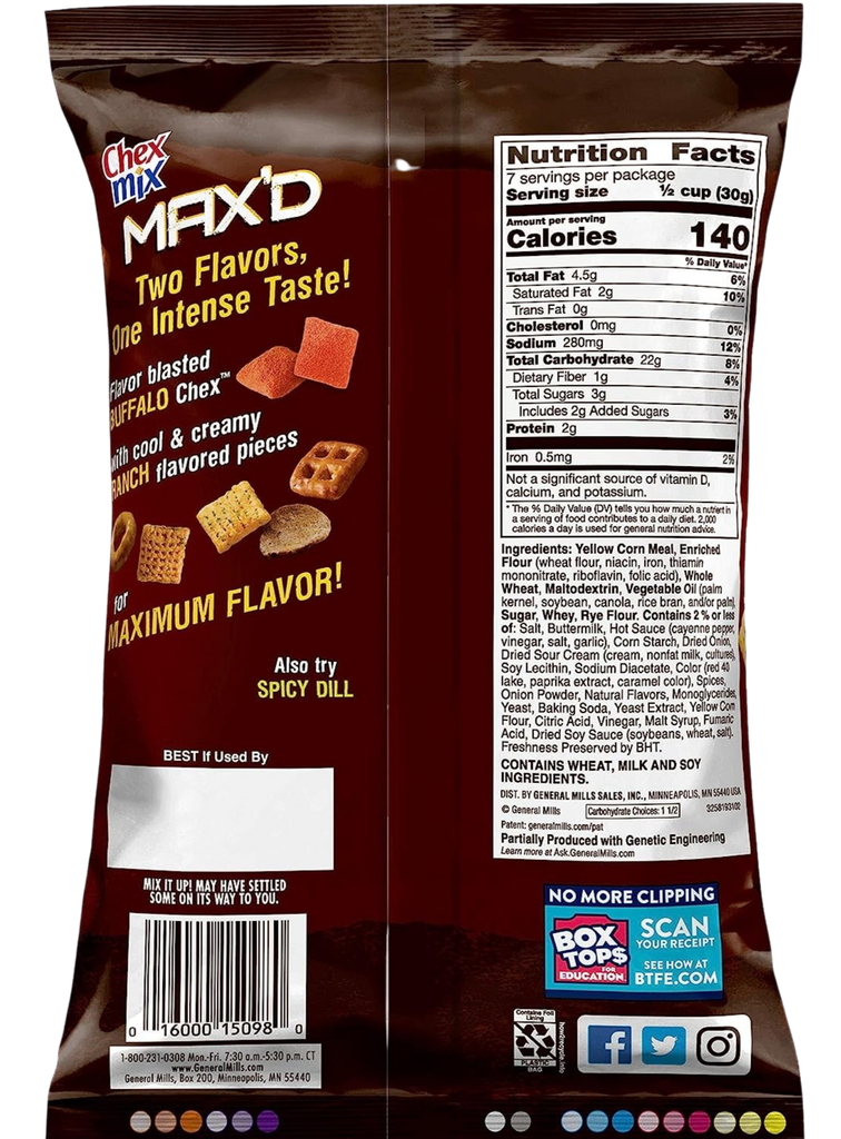 Chex Mix Max'd Buffalo Ranch Snack Mix – Martie