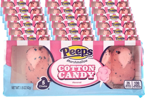 Peeps Cotton Candy Flavored Marshmallow Chicks (24 Pack) – Martie
