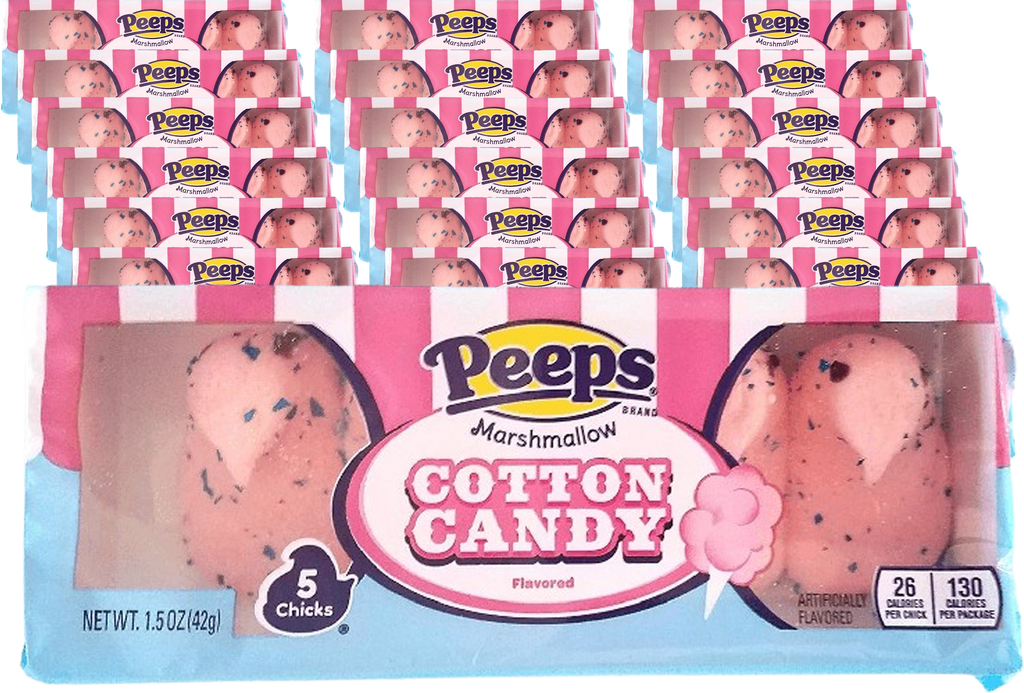 Peeps Cotton Candy Flavored Marshmallow Chicks (24 Pack) – Martie