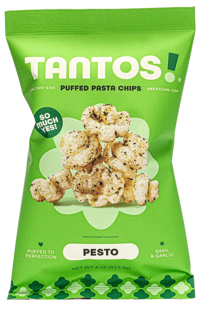 Tantos Puffed Pasta Chip - Pesto Flavor – Martie
