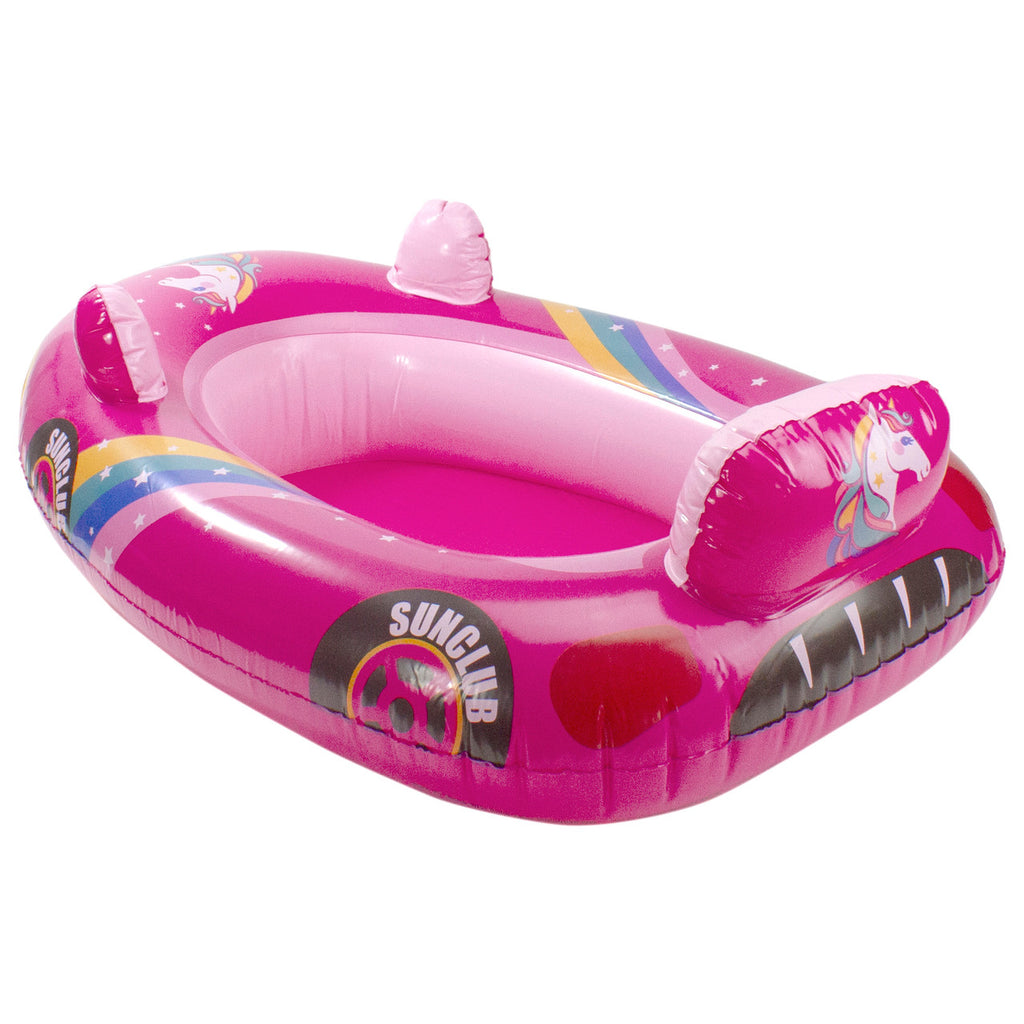 Splash Bash Inflatable Kids Boat Girl Pink 31"X20"X8.7" Age 3+ – Martie