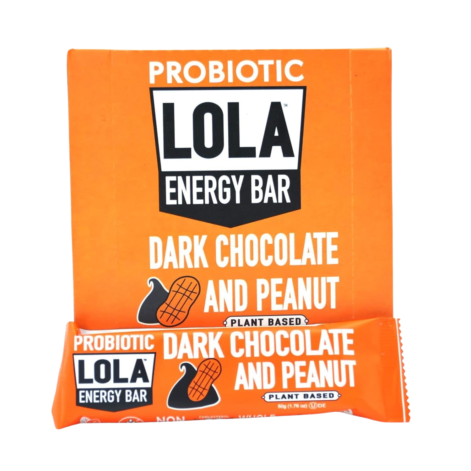 Lola Snacks Dark Chocolate & Peanut Probiotic Bar (12 Pack) – Martie