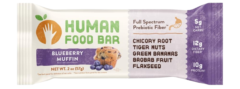 Human Food Bar Blueberry Muffin Nutrition Bar (12 Pack) – Martie