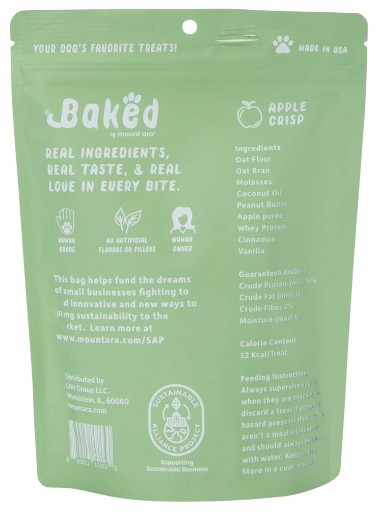 Baked by Mount Ara Apple Crisp - Dog Treats – Martie