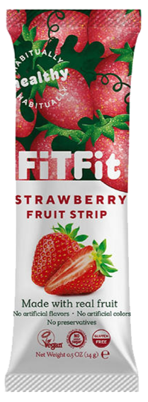 FIT FIT Fruit Strips Strawberry (6 Pack) – Martie