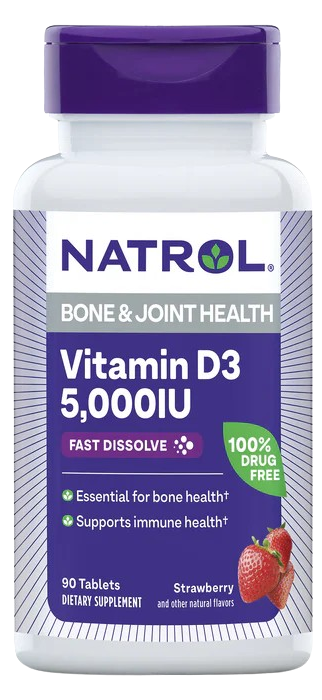 Natrol Vitamin D3 Bone & Joint Fast Dissolve (90 Tablets) – Martie