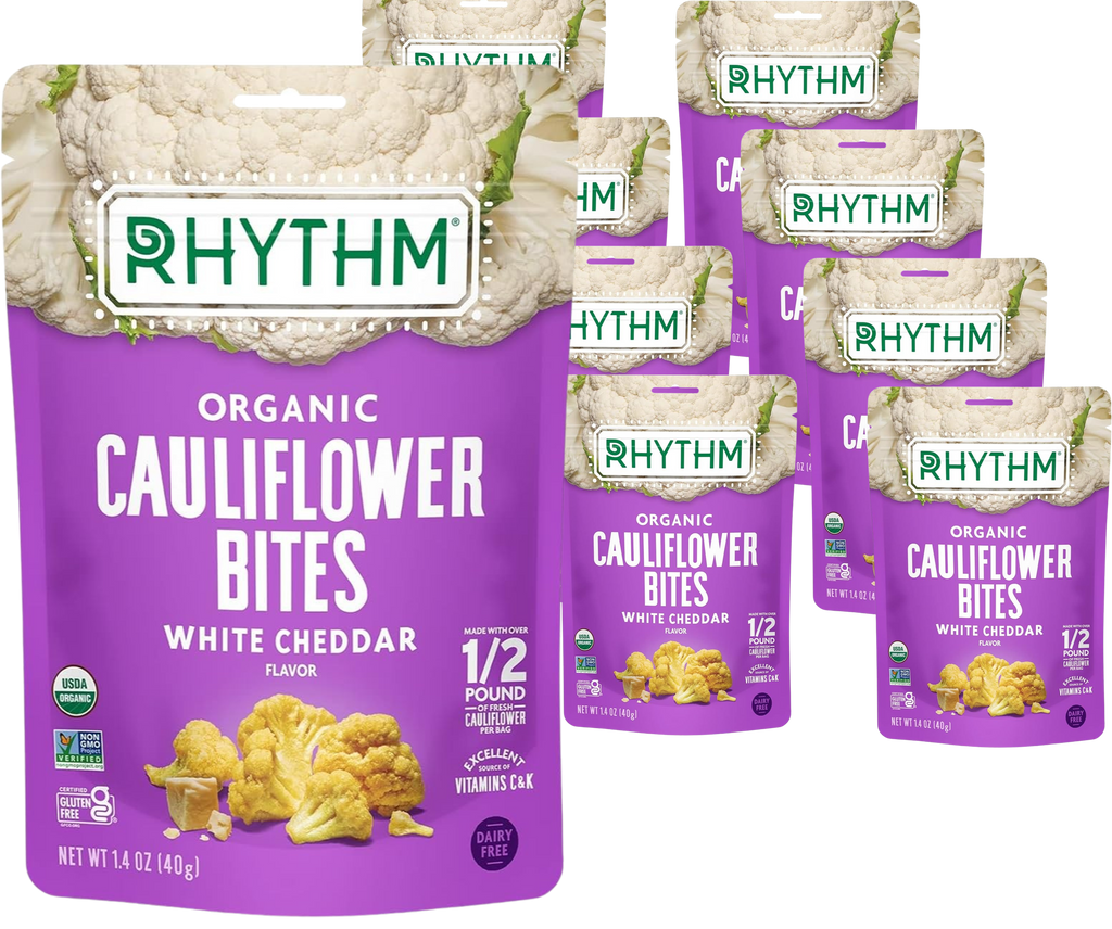 Rhythm Superfoods White Cheddar Cauliflower Bites (8 Pack) – Martie