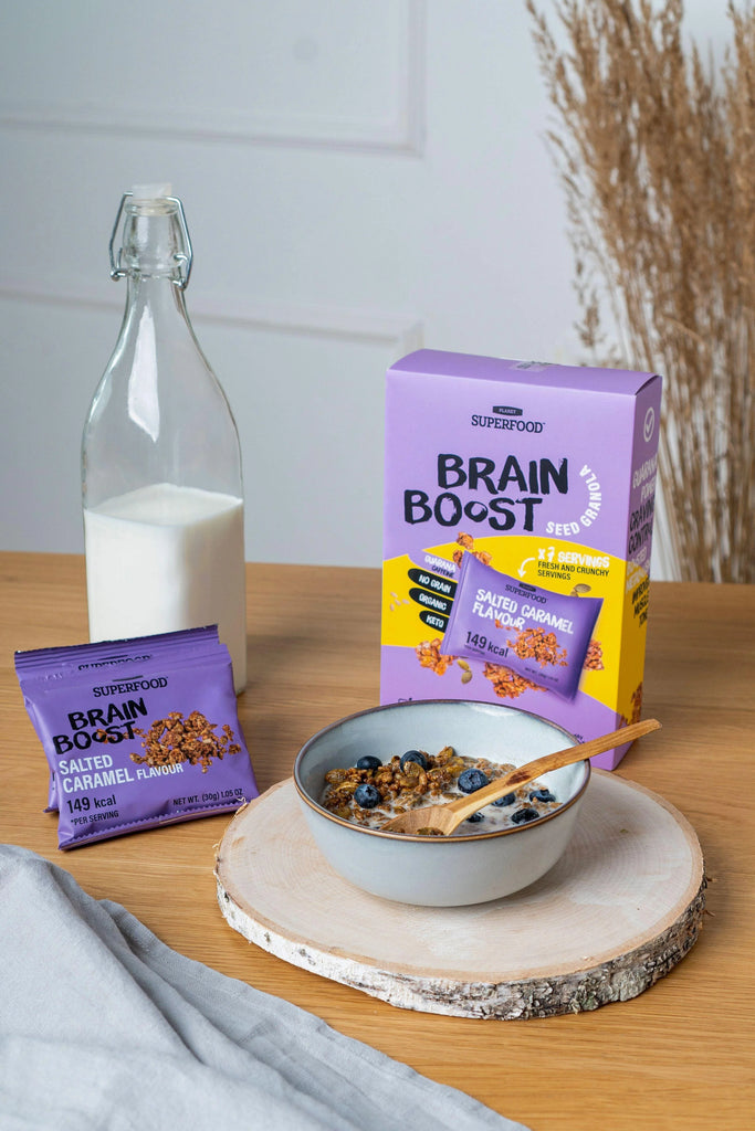 Planet Superfood Organic Salted Caramel Flavor Seed Granolas - Brain ...