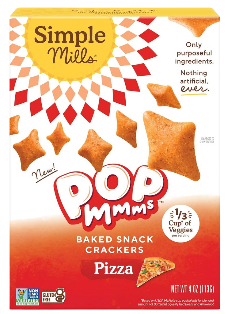 Simple Mills Pop Mmms Baked Snack Crackers - Pizza – Martie