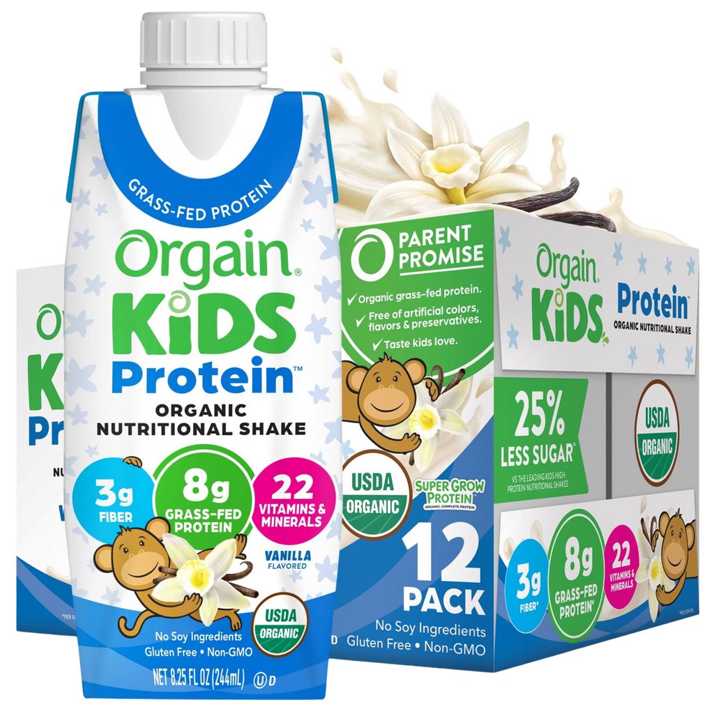 Orgain Organic Kids Nutritional Protein Shake - Vanilla (12 Pack) – Martie