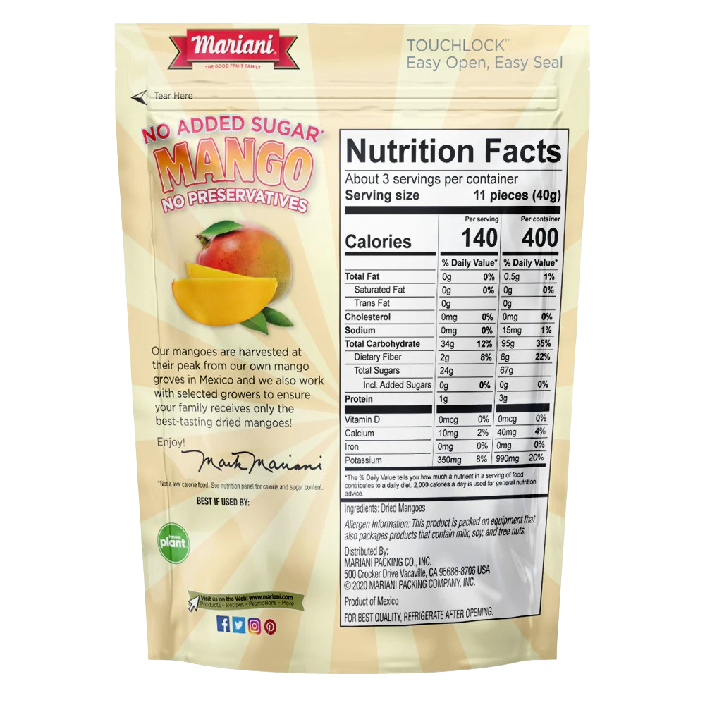 Mariani Brand Dried Mango - No Added Sugar – Martie