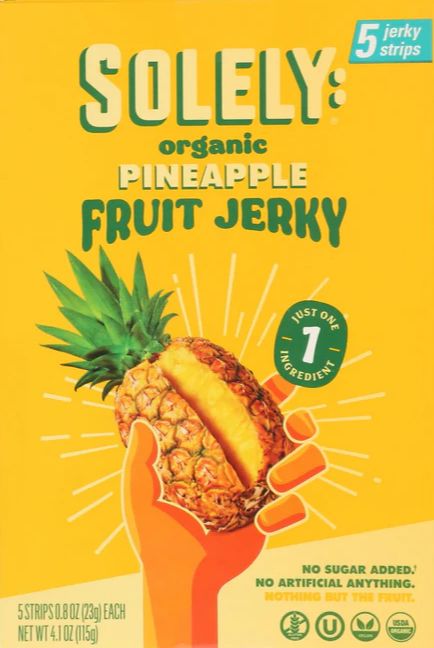 Solely Organic Pineapple Fruit Jerky (5 CT) – Martie